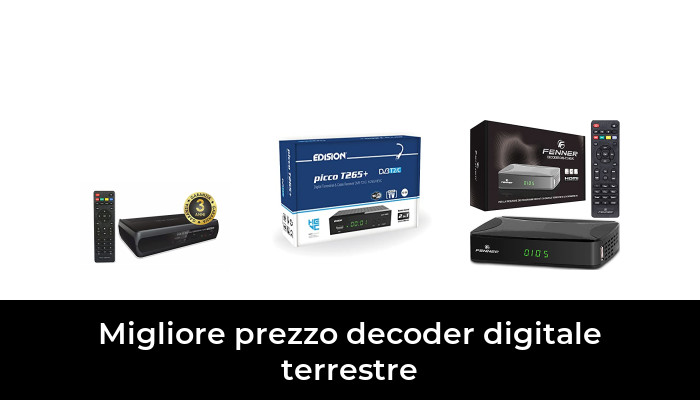 44 Migliore prezzo decoder digitale terrestre nel 2024: secondo gli esperti